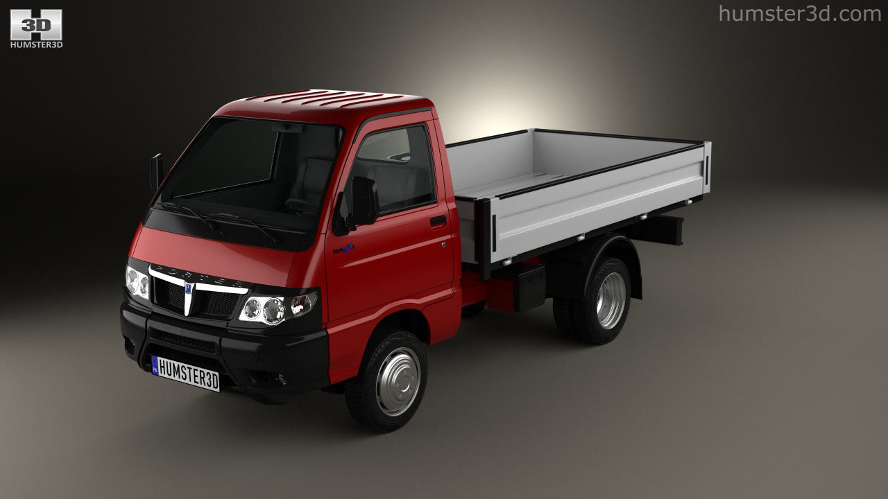 360 view of Piaggio Porter Maxxi Tipper 2016 3D model - 3DModels store