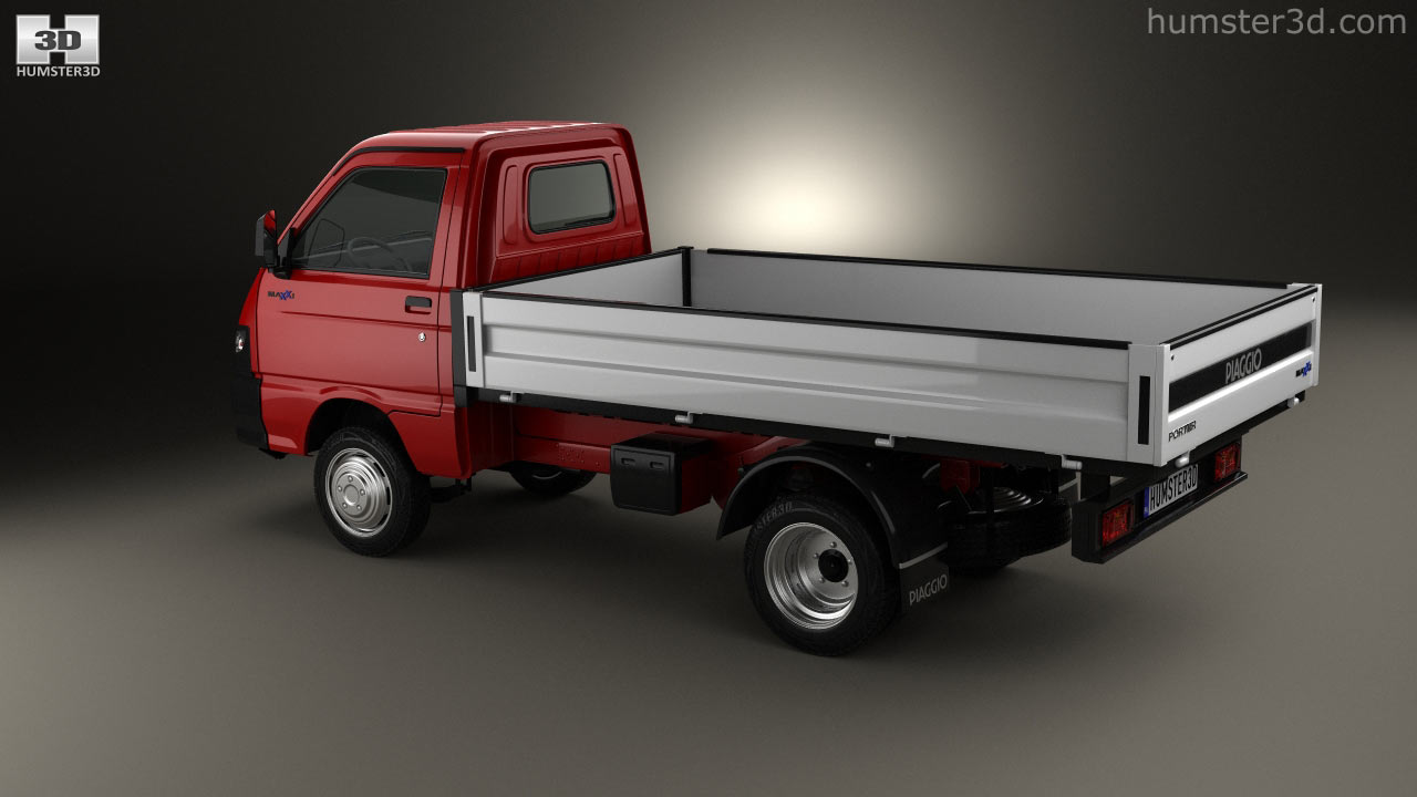 360 view of Piaggio Porter Maxxi Tipper 2016 3D model - 3DModels store