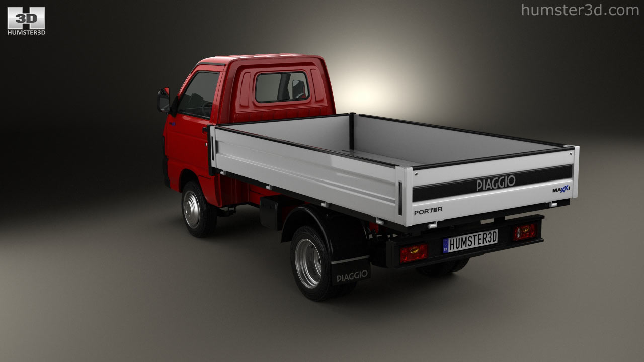 360 view of Piaggio Porter Maxxi Tipper 2016 3D model - 3DModels store