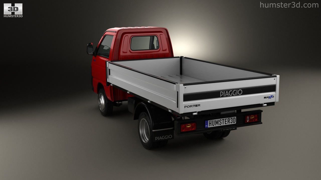 360 view of Piaggio Porter Maxxi Tipper 2016 3D model - 3DModels store