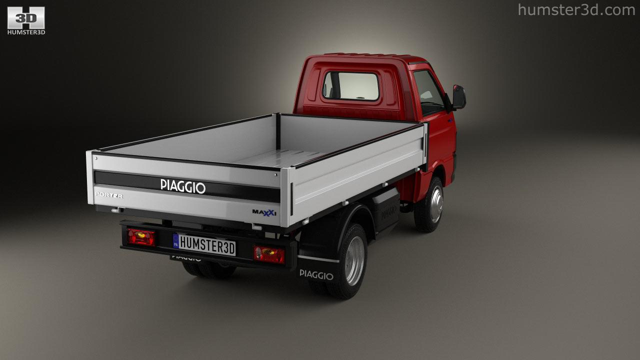 360 view of Piaggio Porter Maxxi Tipper 2016 3D model - 3DModels store