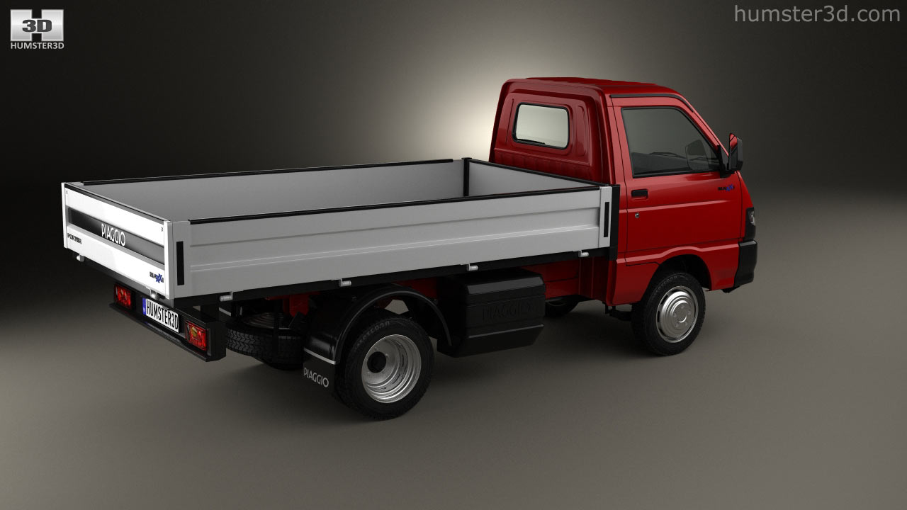 360 view of Piaggio Porter Maxxi Tipper 2016 3D model - 3DModels store