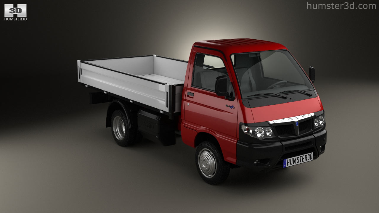 360 view of Piaggio Porter Maxxi Tipper 2016 3D model - 3DModels store