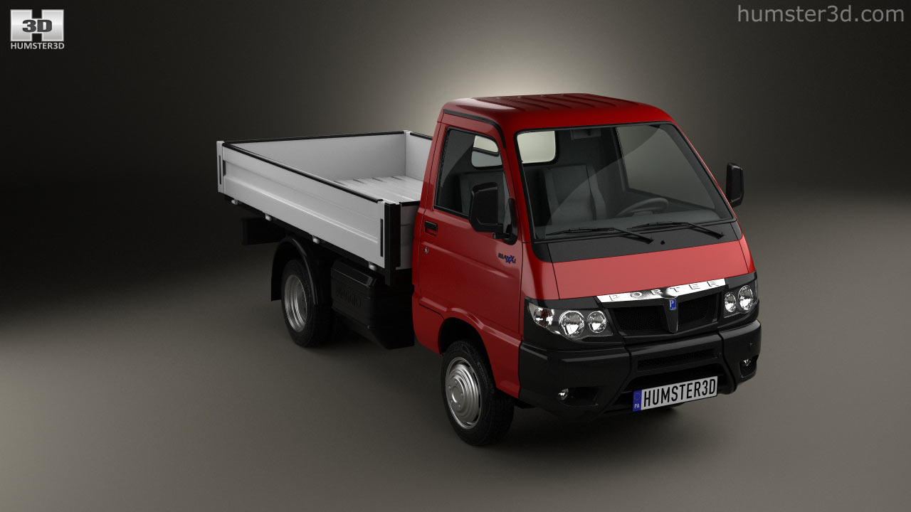 360 view of Piaggio Porter Maxxi Tipper 2016 3D model - 3DModels store