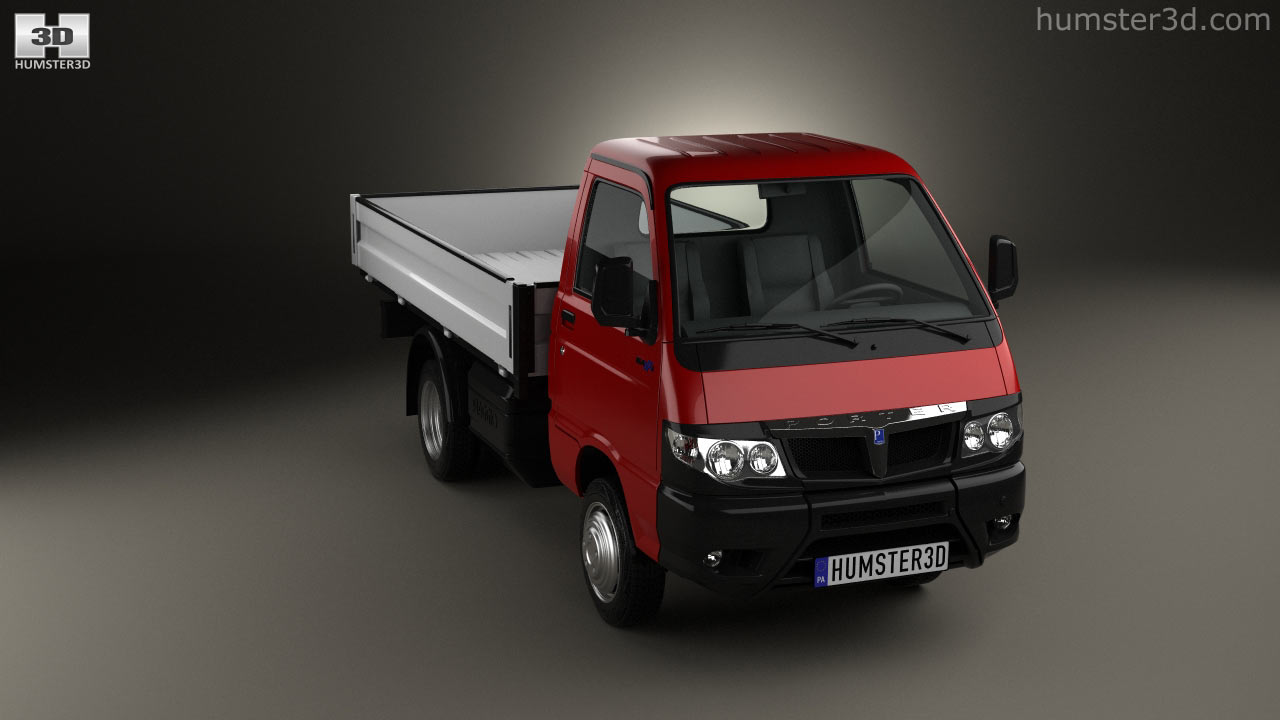 360 view of Piaggio Porter Maxxi Tipper 2016 3D model - 3DModels store
