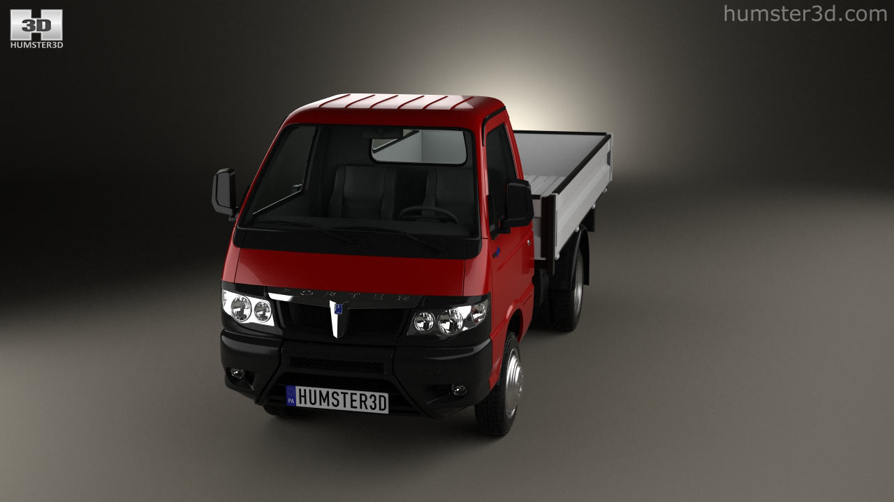 360 view of Piaggio Porter Maxxi Tipper 2016 3D model - 3DModels store