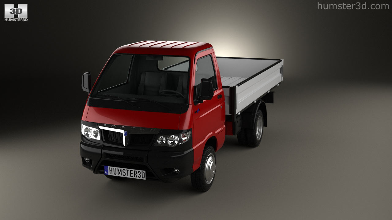360 view of Piaggio Porter Maxxi Tipper 2016 3D model - 3DModels store