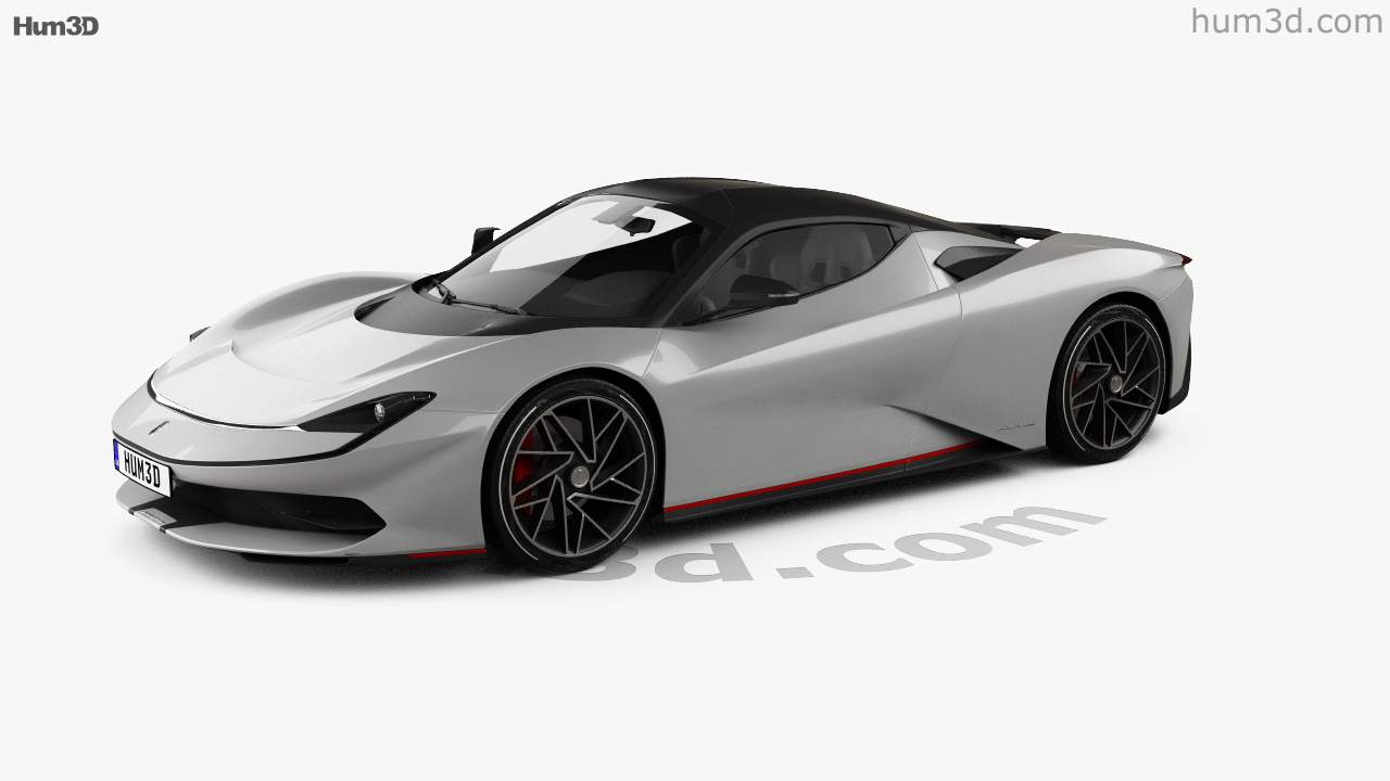 360 view of Pininfarina Battista 2021 3D model - 3DModels store