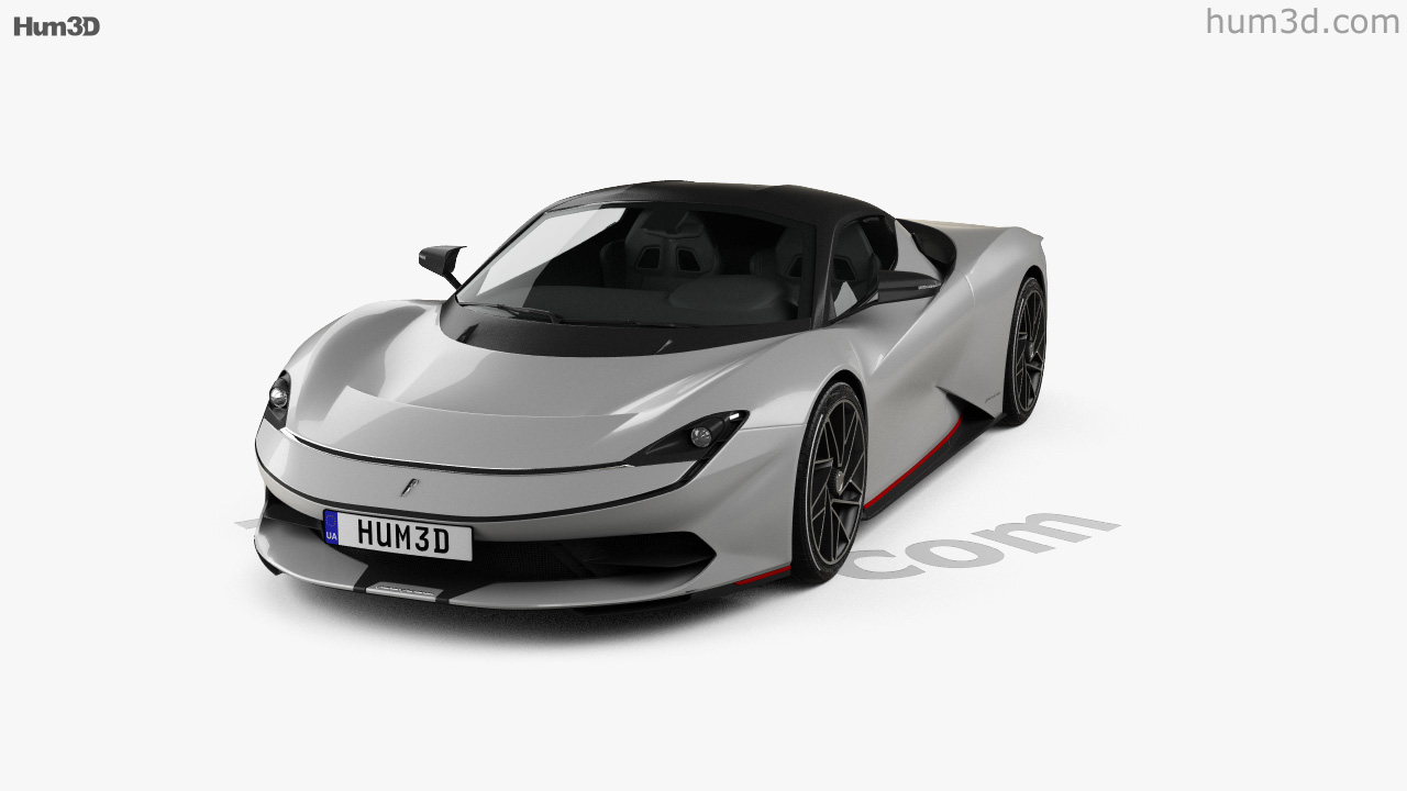 360 view of Pininfarina Battista 2021 3D model - 3DModels store