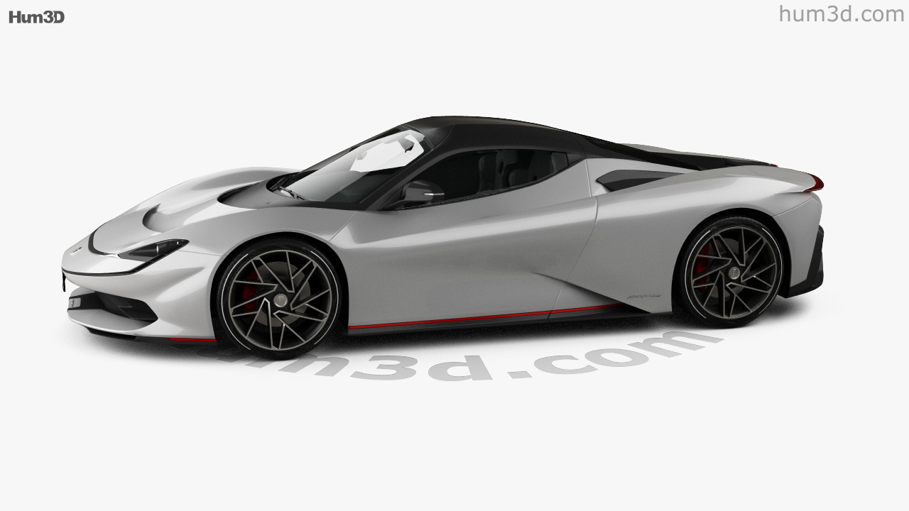 360 view of Pininfarina Battista 2021 3D model - 3DModels store
