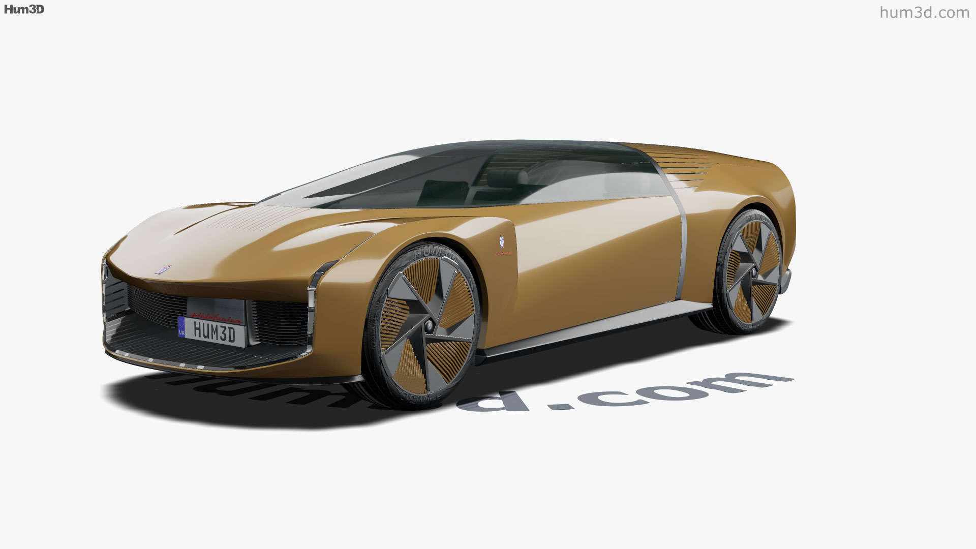 360 view of Pininfarina Teorema 2021 3D model - 3DModels store