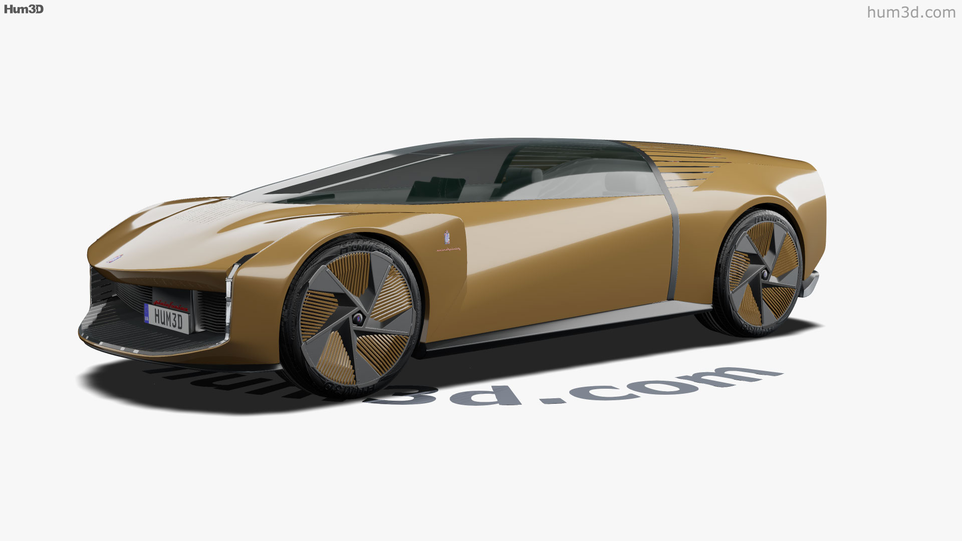 360 view of Pininfarina Teorema 2021 3D model - 3DModels store