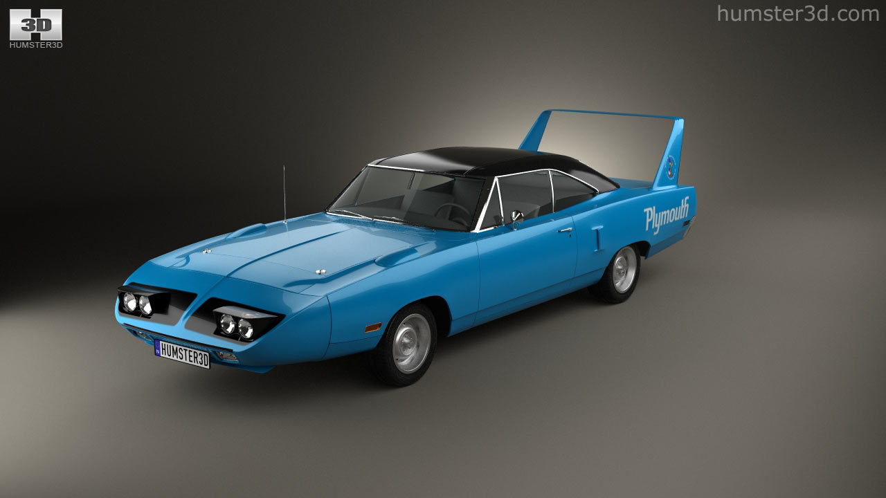 360 view of Plymouth Road Runner Superbird 1970 3D model - 3DModels store