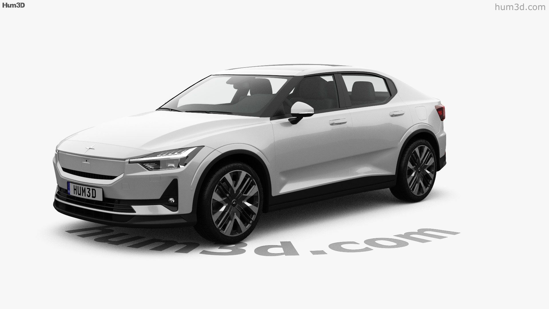360 view of Polestar 2 2024 3D model - 3DModels store