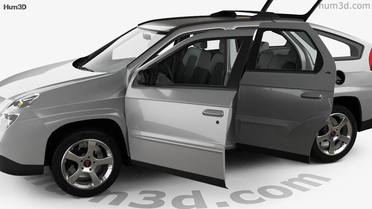 360 view of Pontiac Aztek with HQ interior 2005 3D model - 3DModels store