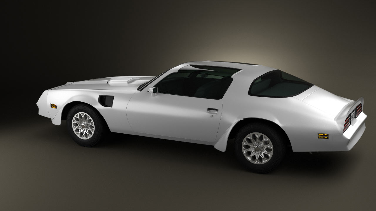 360 view of Pontiac Firebird Trans Am 1977 3D model - 3DModels store