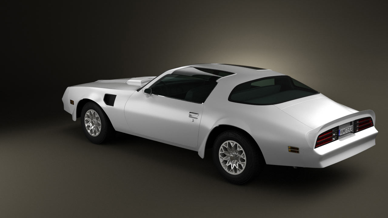 360 view of Pontiac Firebird Trans Am 1977 3D model - 3DModels store