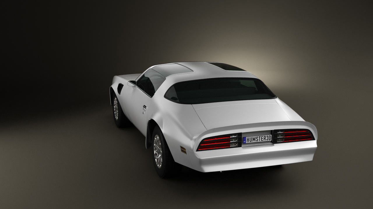 360 view of Pontiac Firebird Trans Am 1977 3D model - 3DModels store