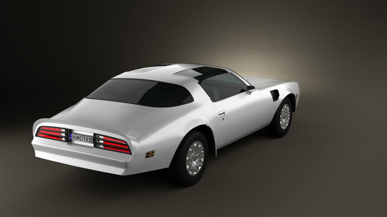 360 view of Pontiac Firebird Trans Am 1977 3D model - 3DModels store