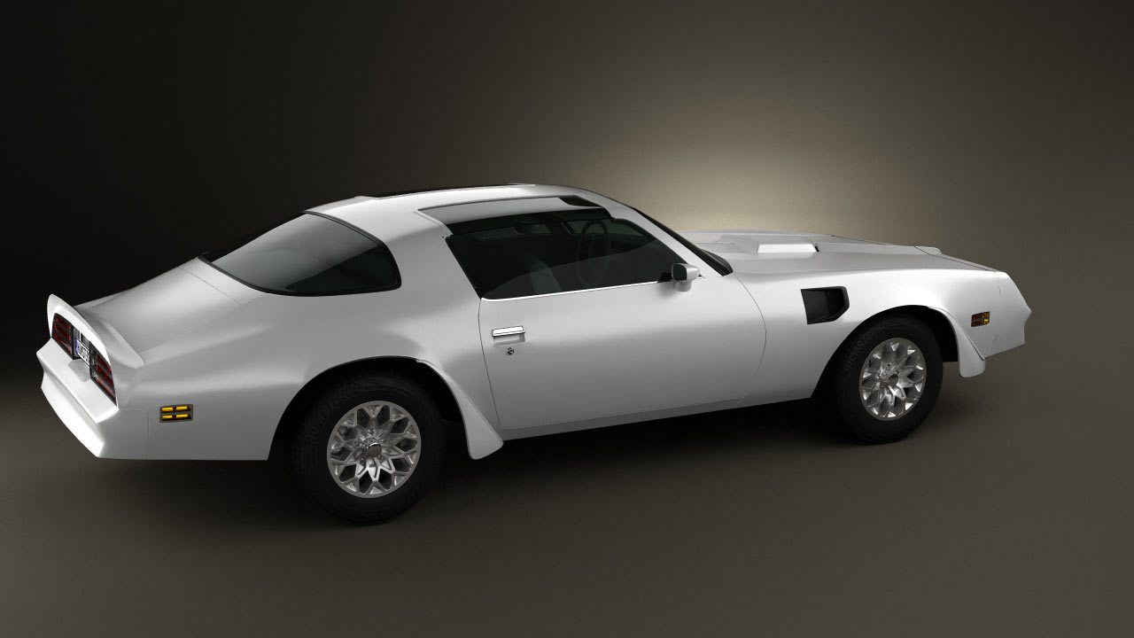 360 view of Pontiac Firebird Trans Am 1977 3D model - 3DModels store