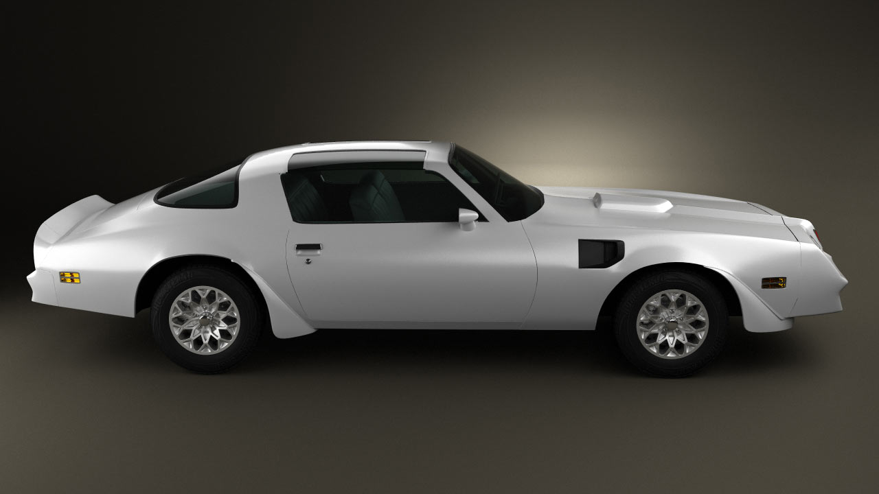 360 view of Pontiac Firebird Trans Am 1977 3D model - 3DModels store