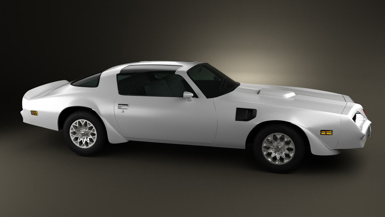 360 view of Pontiac Firebird Trans Am 1977 3D model - 3DModels store