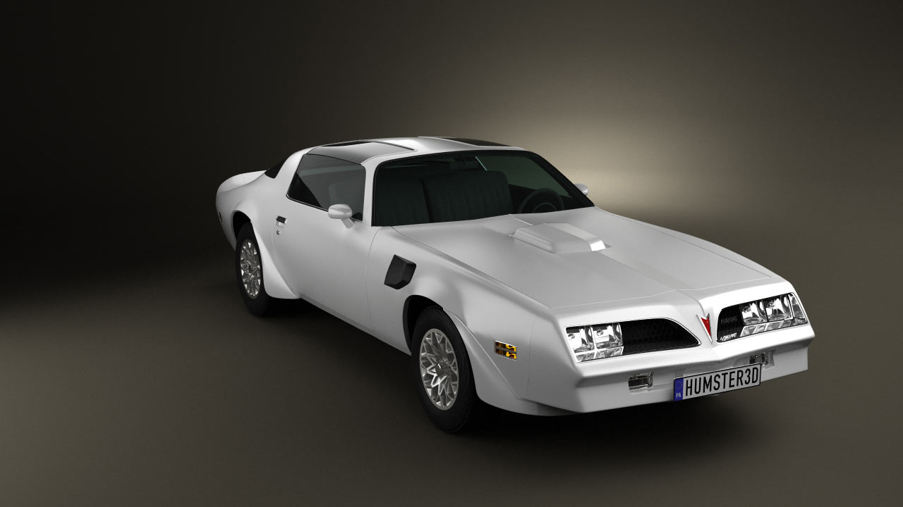 360 view of Pontiac Firebird Trans Am 1977 3D model - 3DModels store