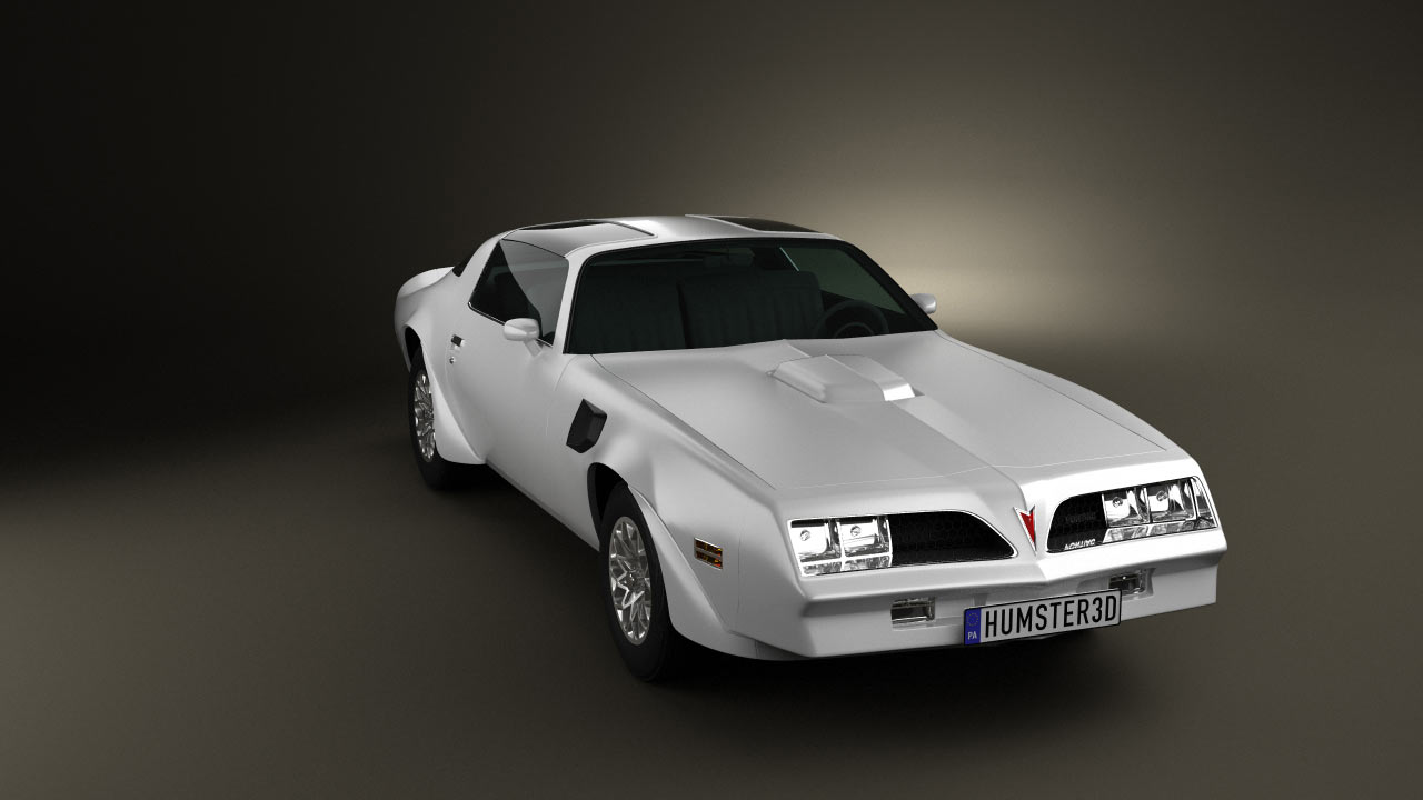 360 view of Pontiac Firebird Trans Am 1977 3D model - 3DModels store