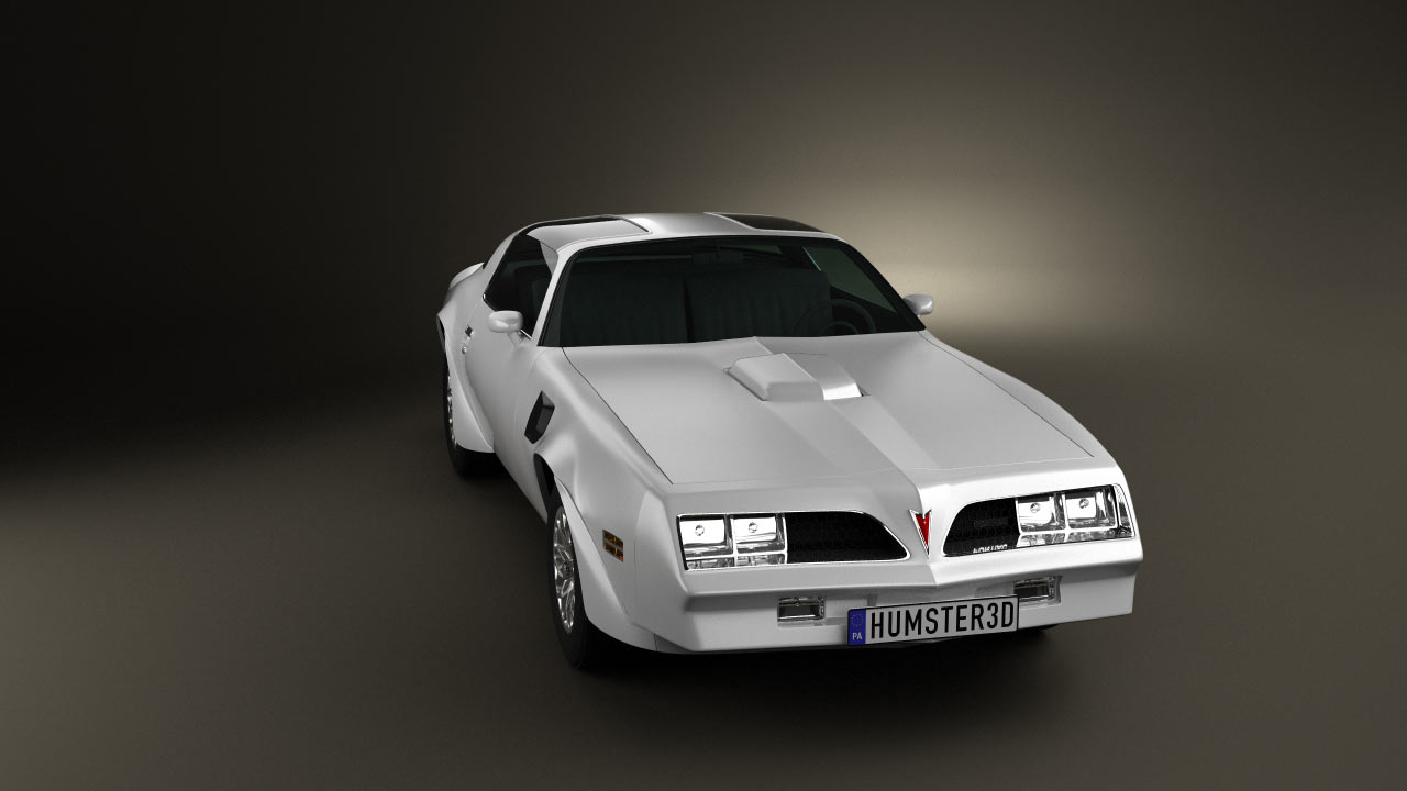 360 view of Pontiac Firebird Trans Am 1977 3D model - 3DModels store