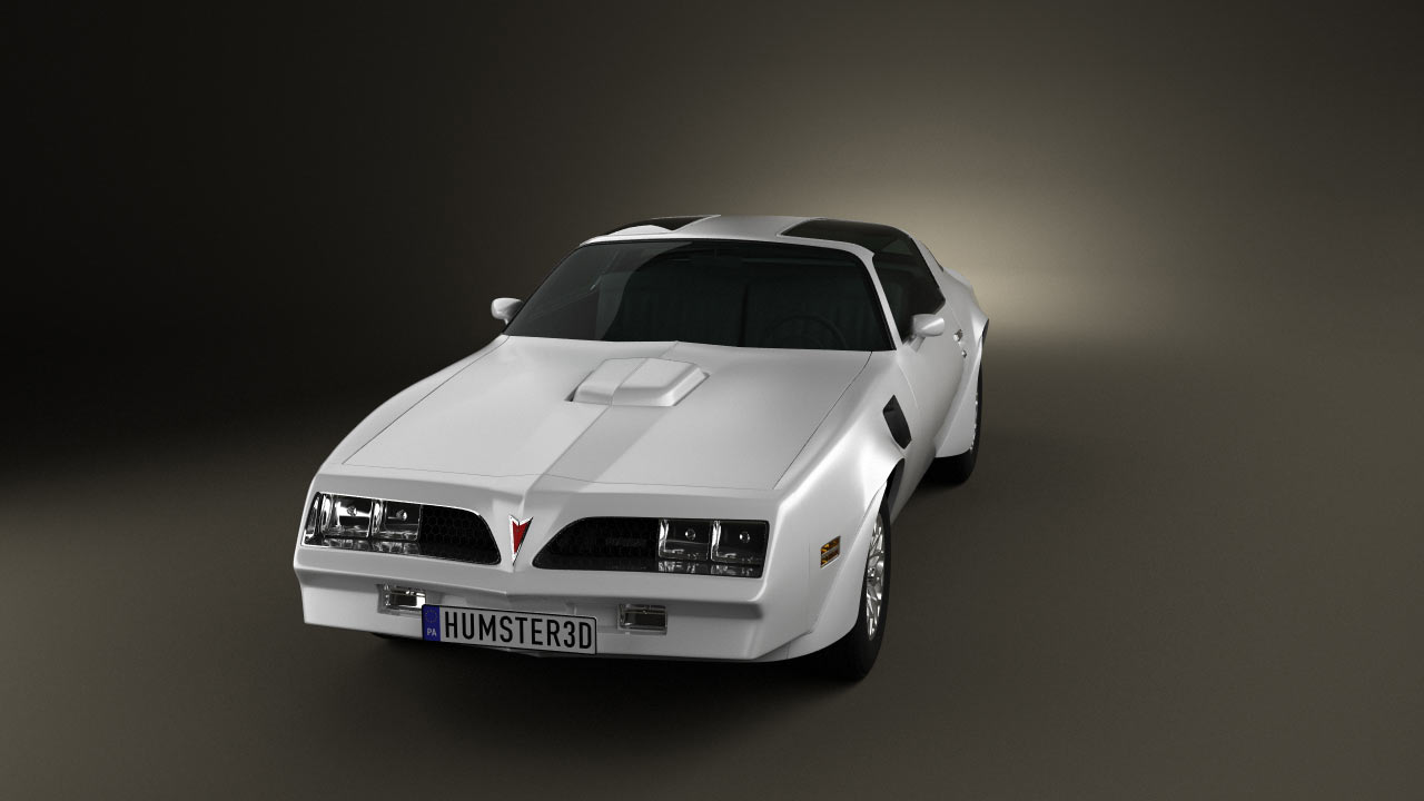 360 view of Pontiac Firebird Trans Am 1977 3D model - 3DModels store