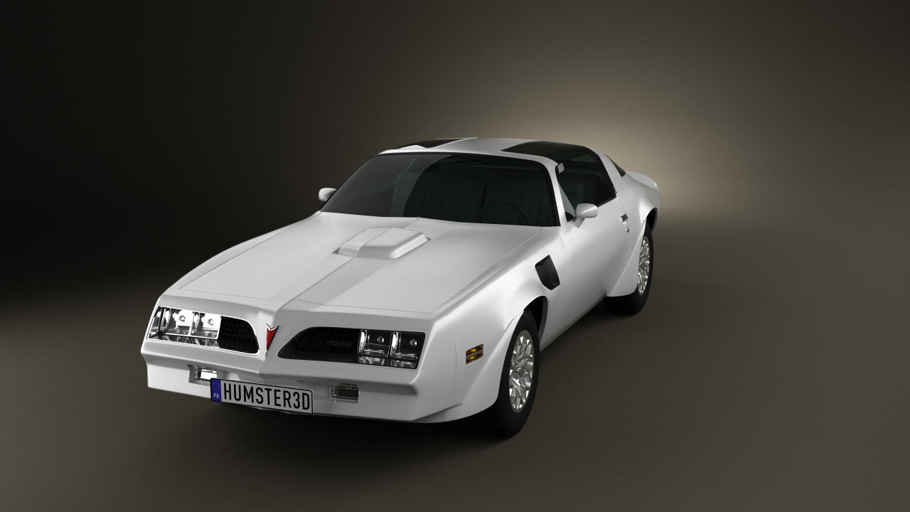 360 view of Pontiac Firebird Trans Am 1977 3D model - 3DModels store