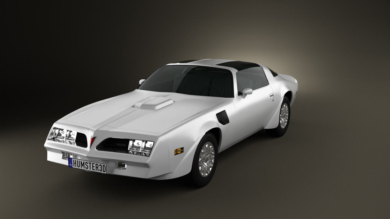 360 view of Pontiac Firebird Trans Am 1977 3D model - 3DModels store