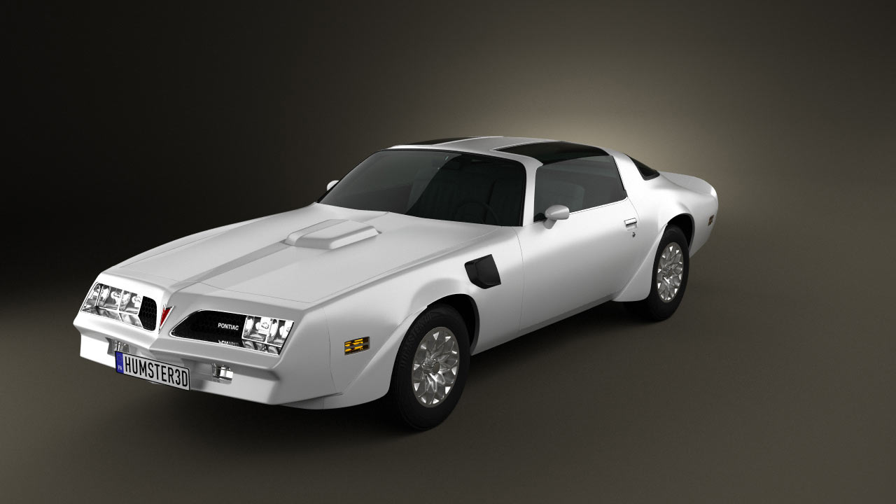 360 view of Pontiac Firebird Trans Am 1977 3D model - 3DModels store