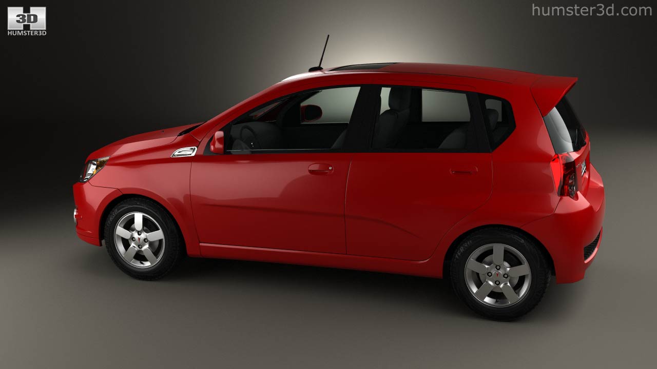360 view of Pontiac G3 (T250) hatchback 2009 3D model - 3DModels store