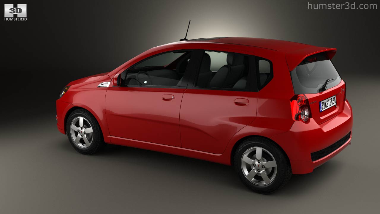 360 view of Pontiac G3 (T250) hatchback 2009 3D model - 3DModels store
