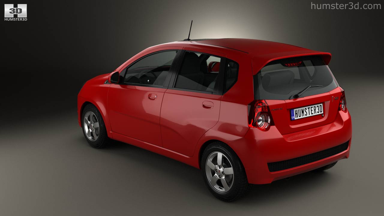 360 view of Pontiac G3 (T250) hatchback 2009 3D model - 3DModels store