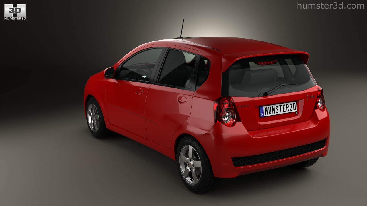 360 view of Pontiac G3 (T250) hatchback 2009 3D model - 3DModels store