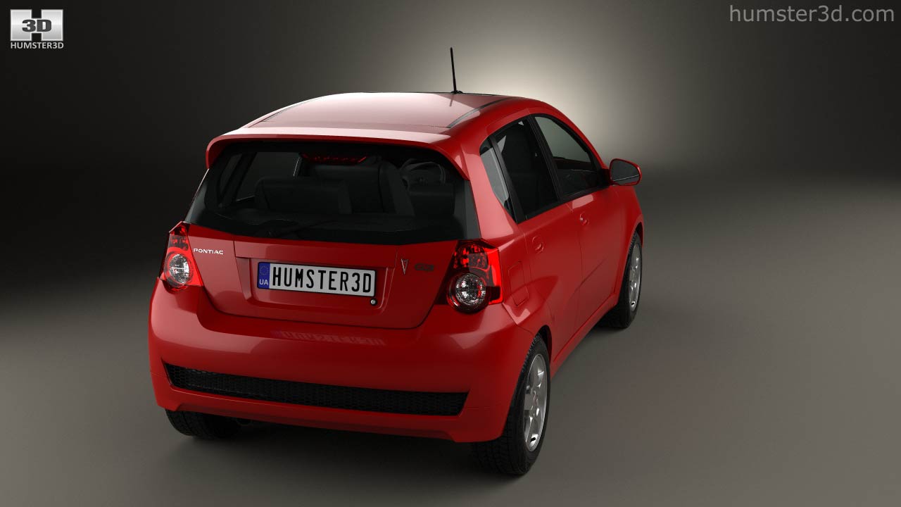 360 view of Pontiac G3 (T250) hatchback 2009 3D model - 3DModels store