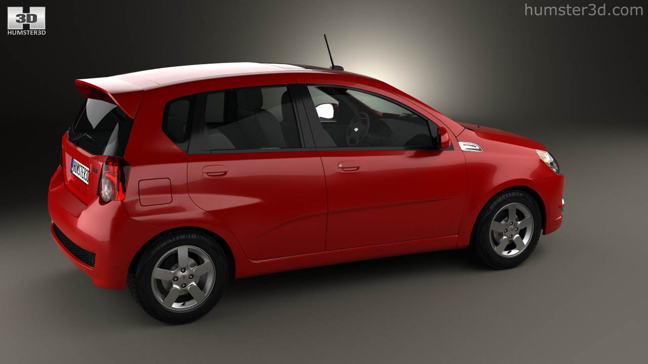 360 view of Pontiac G3 (T250) hatchback 2009 3D model - 3DModels store