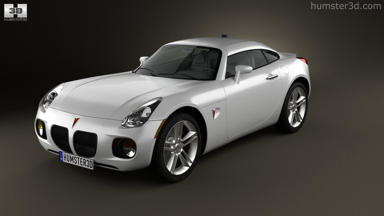 360 view of Pontiac Solstice Coupe 2011 3D model - 3DModels store