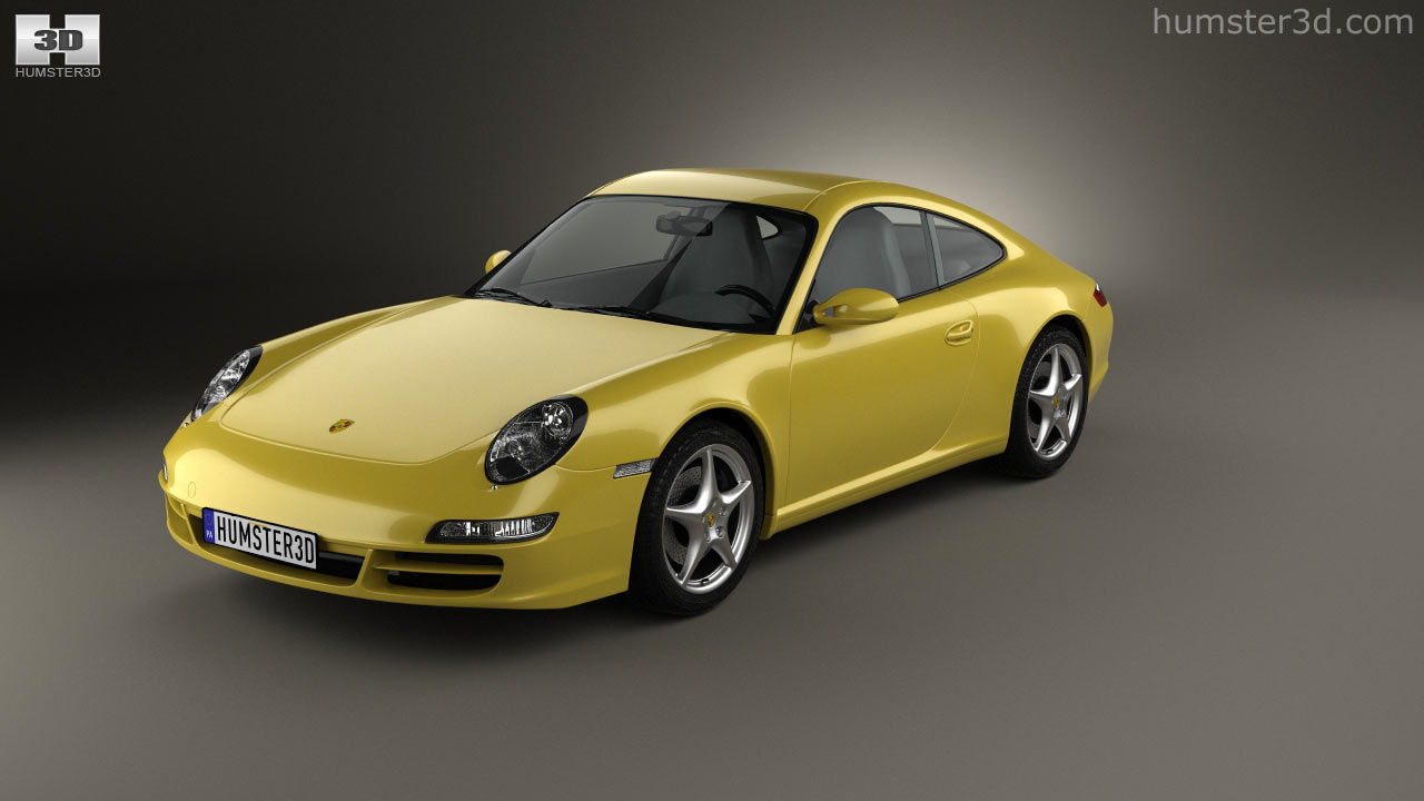 360 view of Porsche 911 Carrera (997) 2009 3D model - 3DModels store