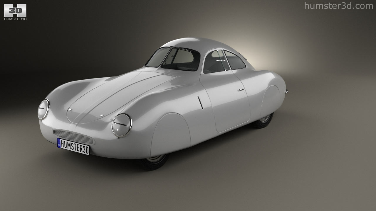 360 view of Porsche Type 64 1939 3D model - 3DModels store
