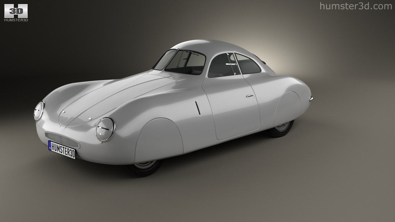 360 view of Porsche Type 64 1939 3D model - 3DModels store