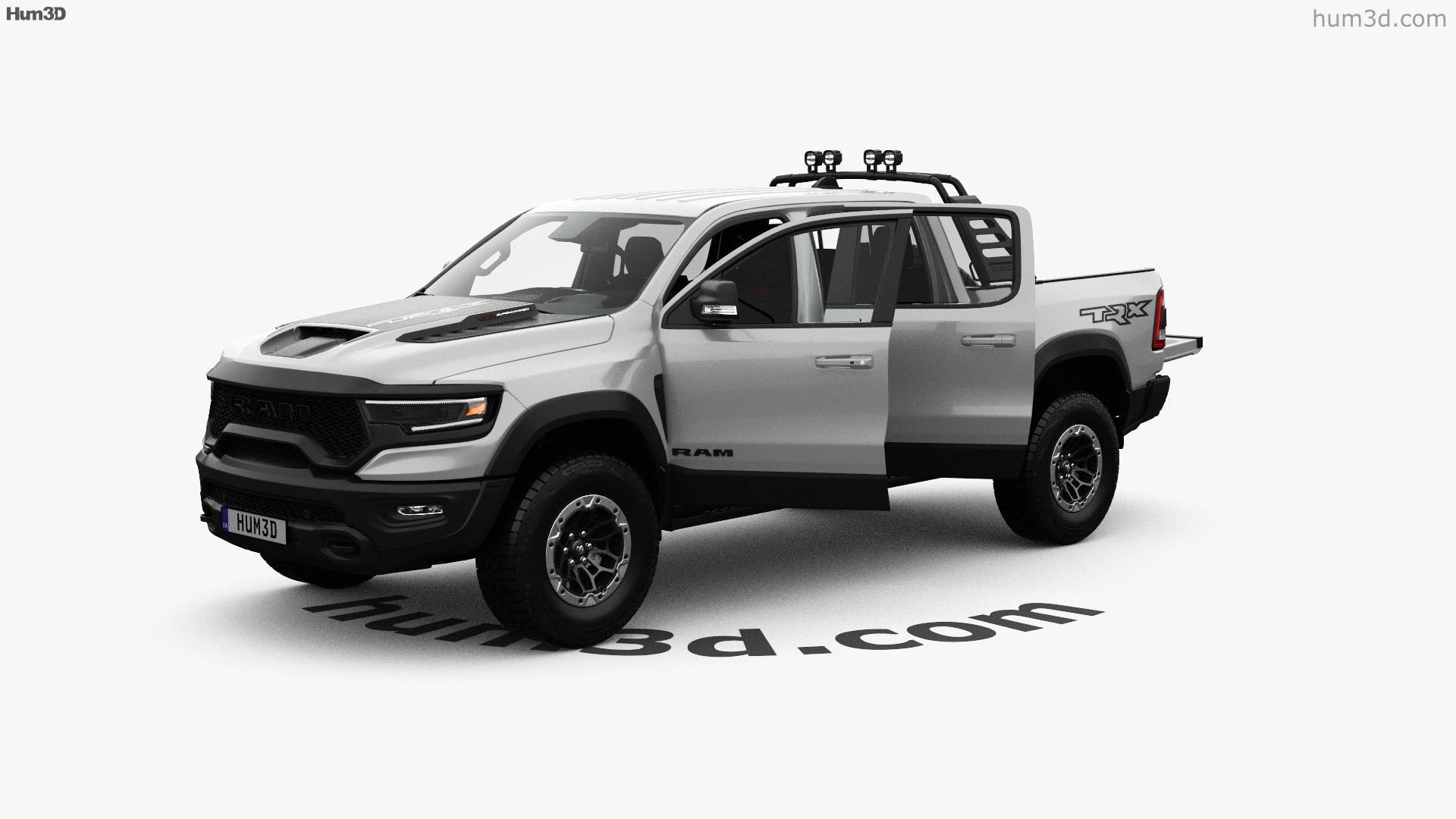 2022 Ram Black 3d Wallpaper
