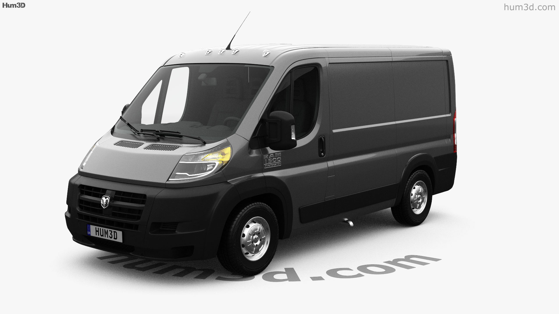 360 view of Ram ProMaster Cargo Van L1H1 2016 3D model - 3DModels store