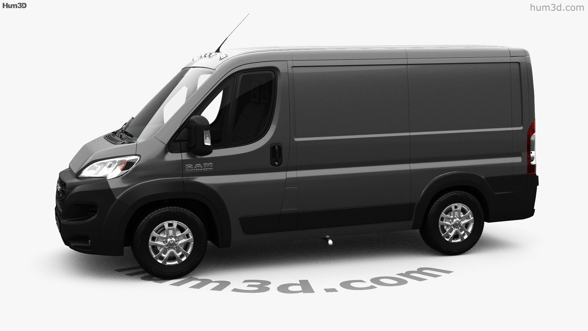 360 view of Ram ProMaster Cargo Van L1H1 2024 3D model - 3DModels store