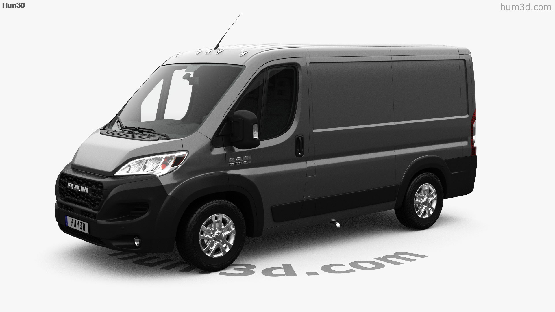 360 view of Ram ProMaster Cargo Van L1H1 2024 3D model - 3DModels store