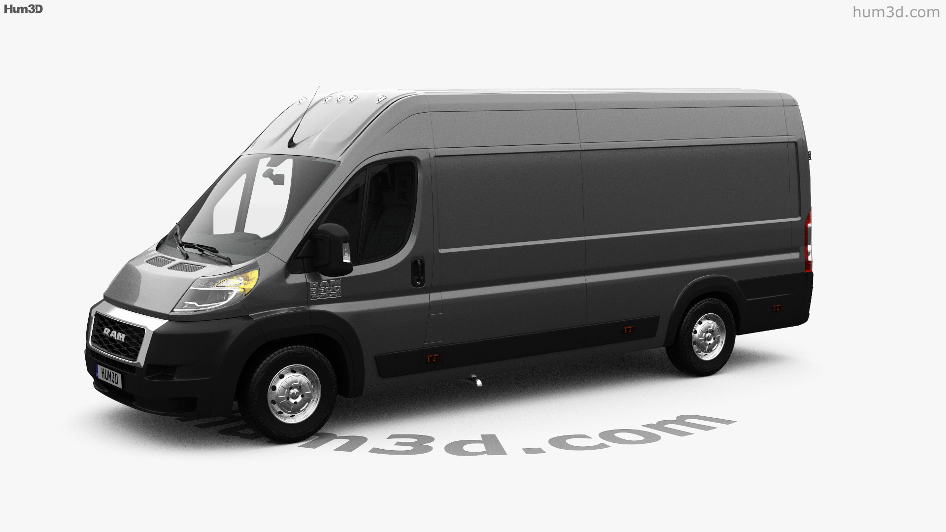 360 view of Ram ProMaster Cargo Van L4H2 2022 3D model - 3DModels store