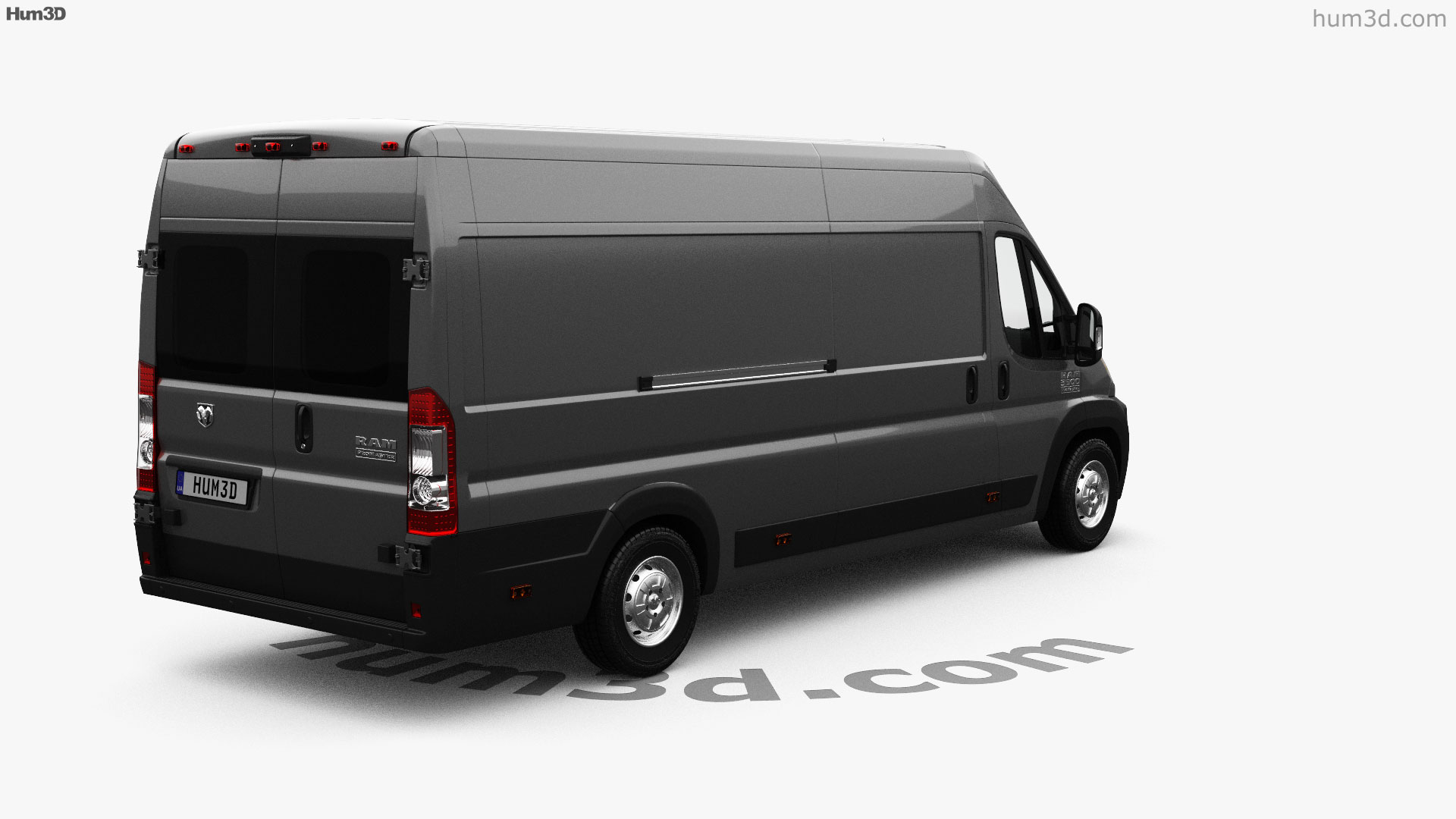 360 view of Ram ProMaster Cargo Van L4H2 2022 3D model - 3DModels store