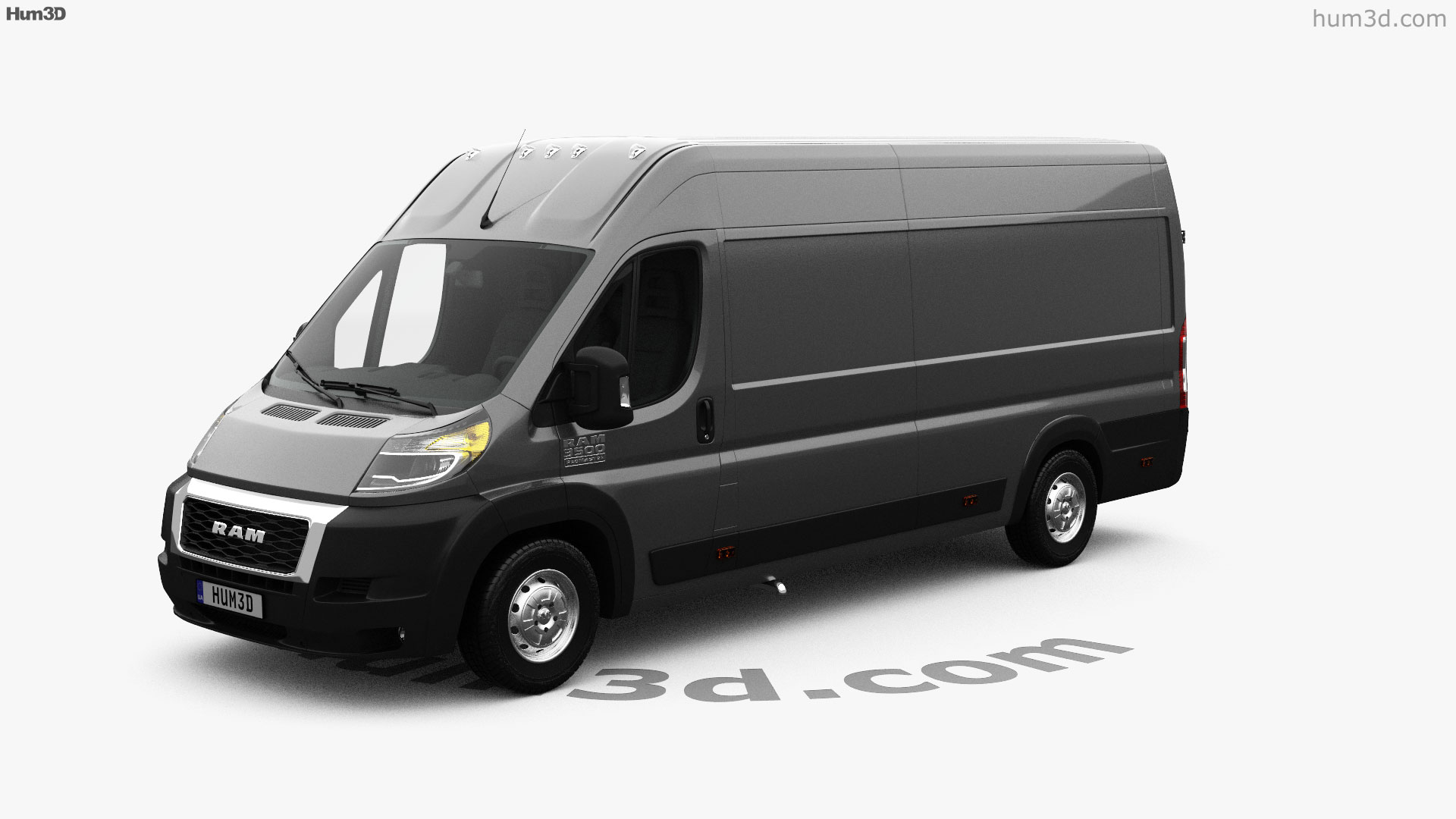 360 view of Ram ProMaster Cargo Van L4H2 2022 3D model - 3DModels store